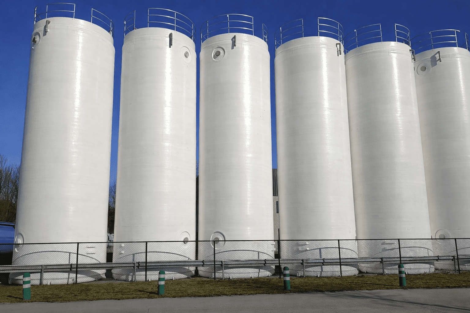 Tanks ready for transport to the customer